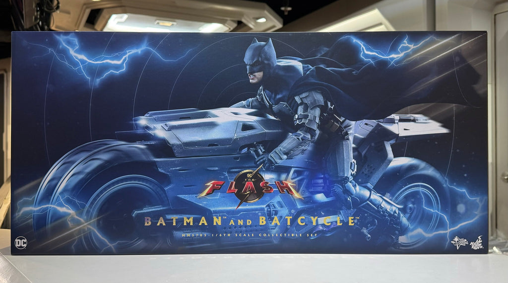 Hottoys Hot Toys 1/6 Scale MMS705 MMS 705 The Flash - Batman & Batcycl ...