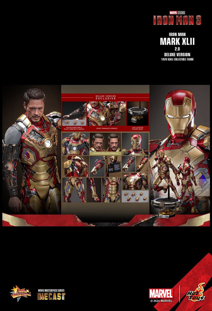 Hottoys Hot Toys 1/6 Scale MMS759D66 MMS759 Iron Man 3 - Mark XLII 42 ...